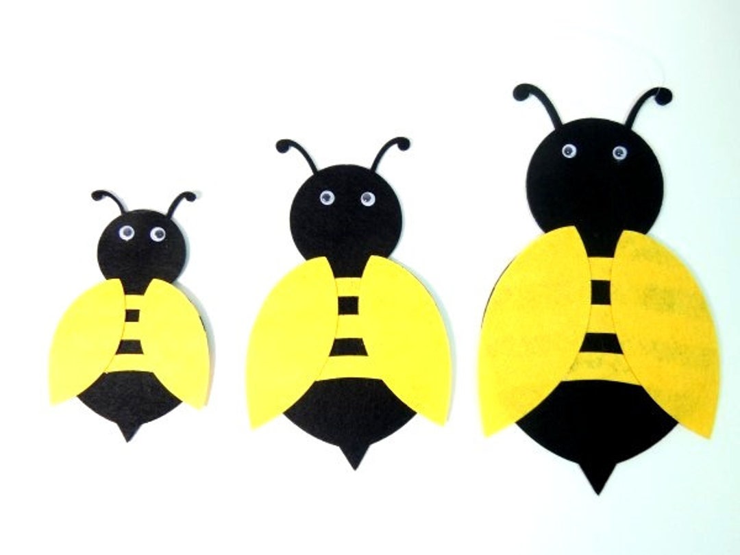 1 or 2 Felted Bees 3 Sizes Fake Bees Artificial Bees Craft Bees Flower ...