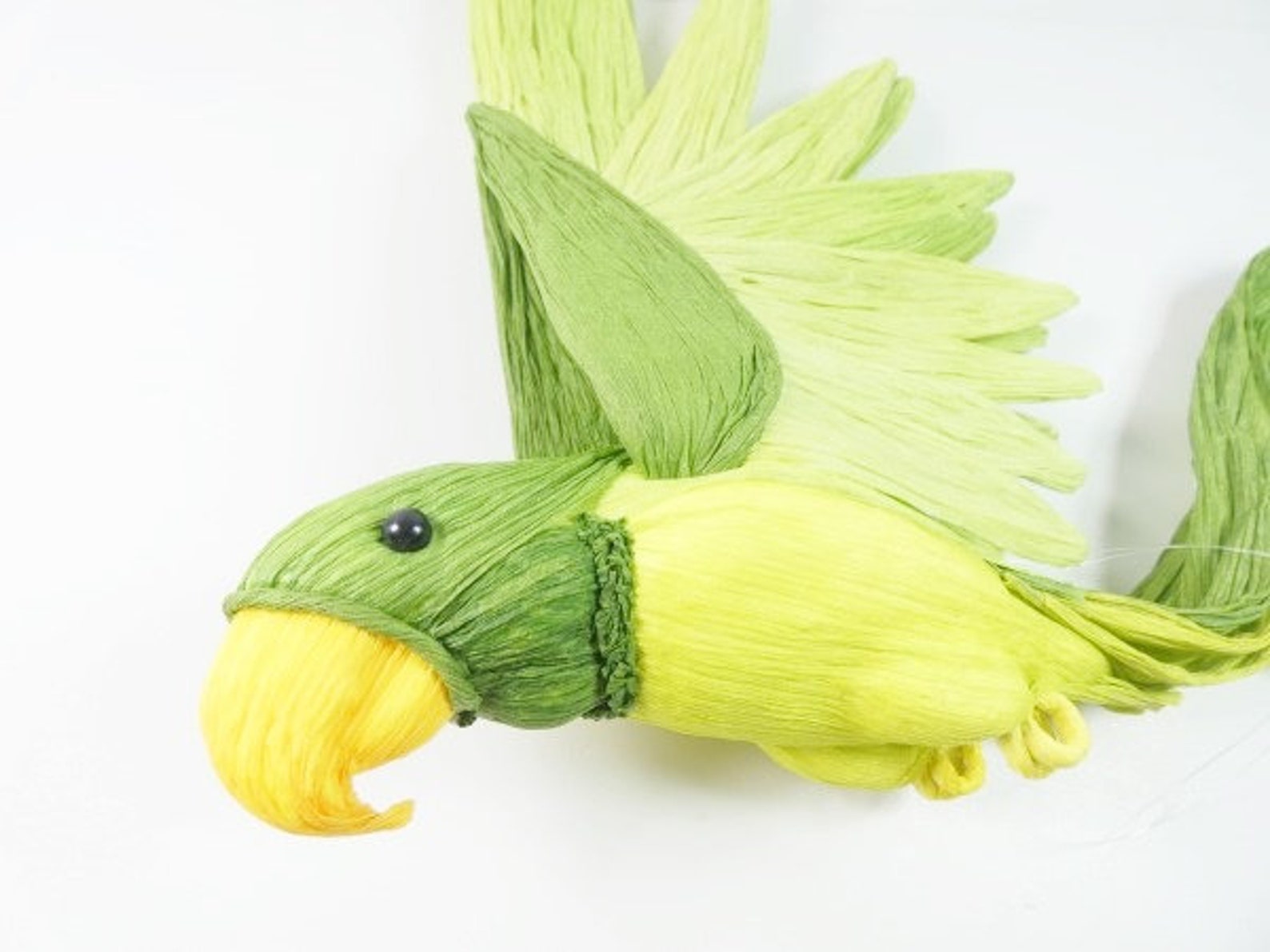 Jumbo Green Parrot Fake Parrot Artificial Parrot Fake Birds - Etsy