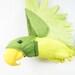Jumbo Green Parrot Fake Parrot Artificial Parrot Fake Birds Handmade ...