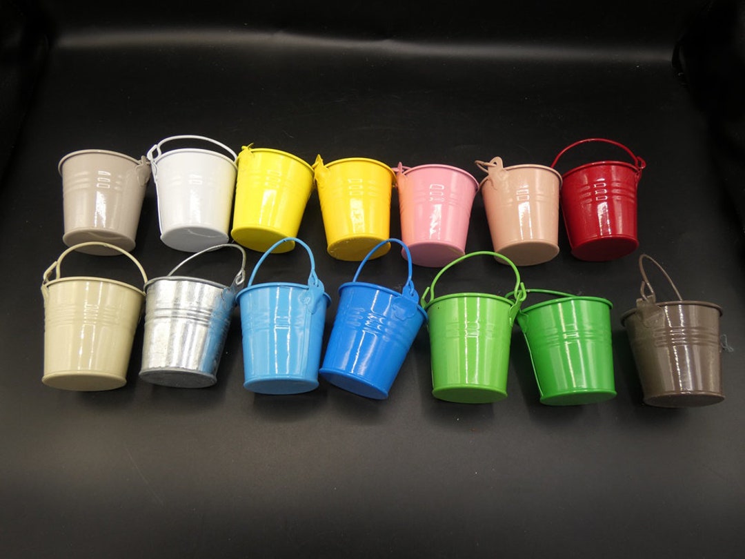 Small Buckets Mini Buckets 2.25 Inches Floral Arranging Buckets ...