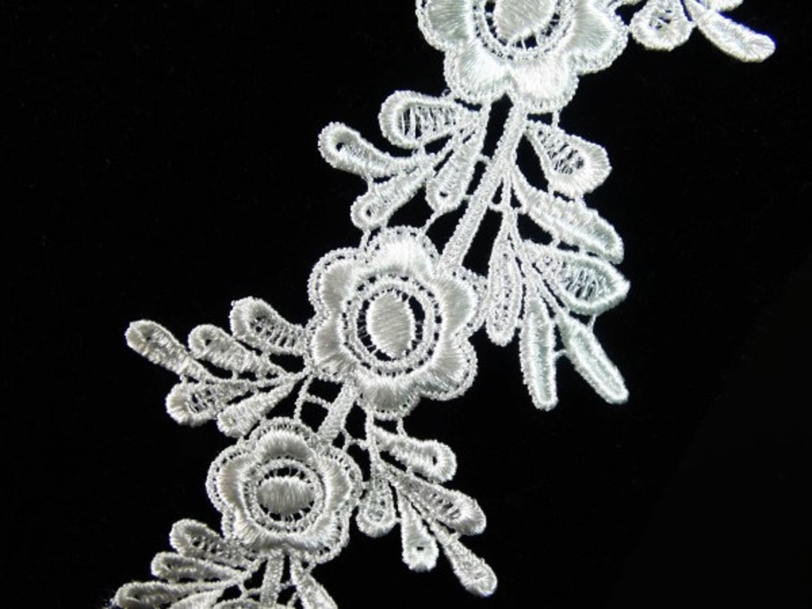 Blanco Venecia Floral Encaje 2 piezas de encaje blanco floral - Etsy España