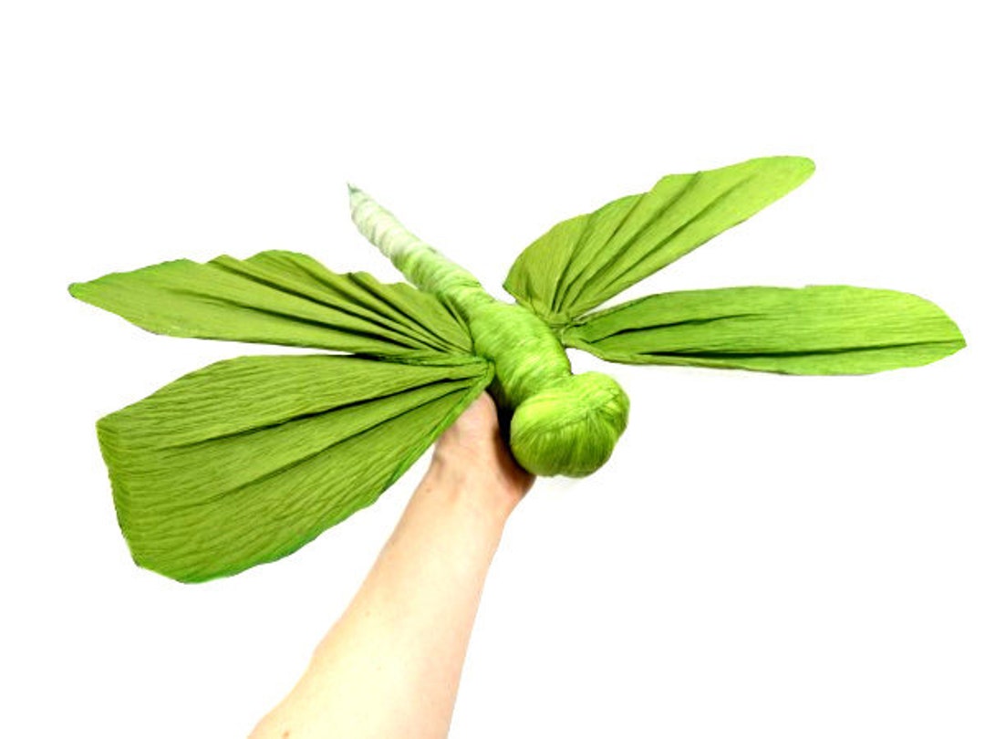 1 Big Green Dragonfly Artificial Fake Dragonfly Hat Embellishments ...
