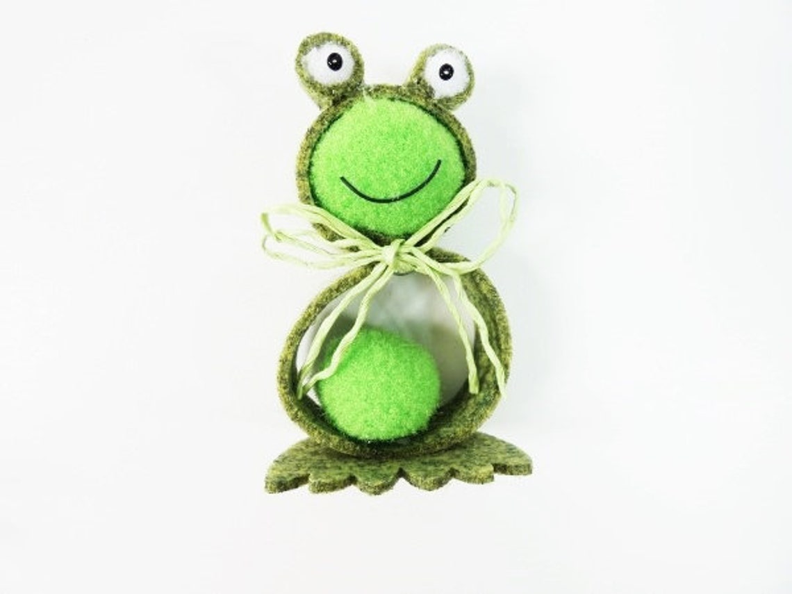 3 Fake Green Frogs Craft Frog Cake Topper Wedding Decor Craft | Etsy