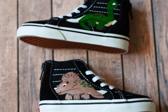 Dinosaur High Top Vans - Etsy Dinosaur High Top Vans - Etsy