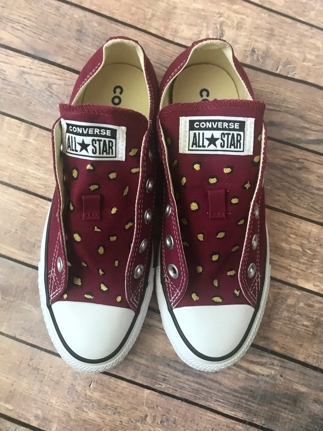 Cheetah Print Converse | Black and Gold Cheetah Print Converse | Custom ...