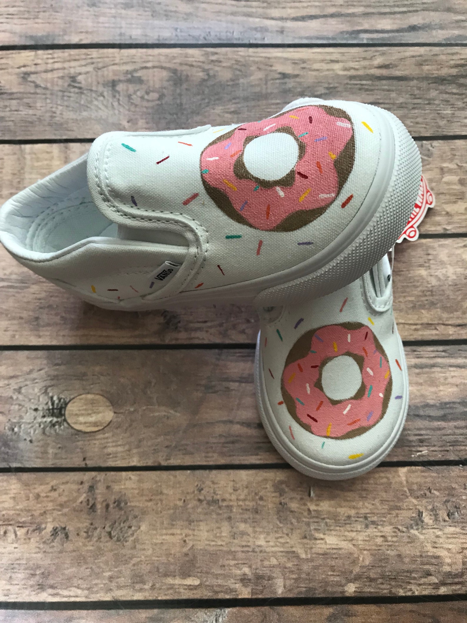 Hand-painted Donut Vans Custom Donut Vans | Etsy