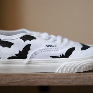 Halloween Bat Hand Painted Custom Vans - Etsy