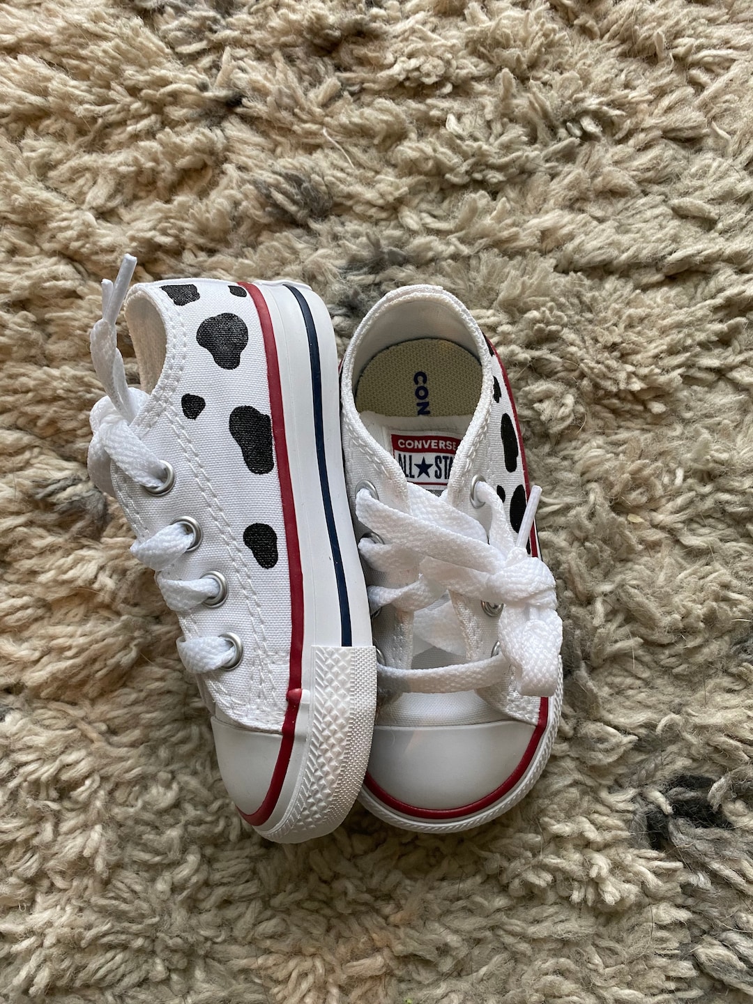 Cow Print Converse | Black Cow Print Converse | Low Top Converse - Etsy