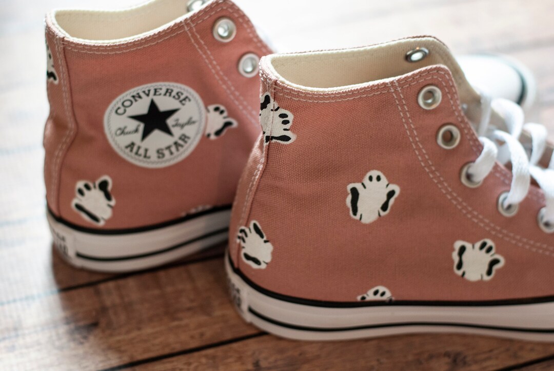 Hand Painted High Top Ghost Converse - Etsy