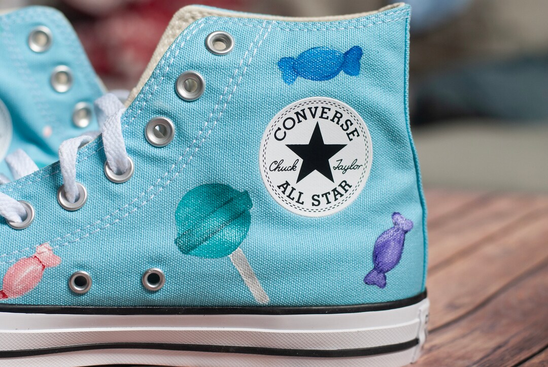 Hand Painted Candy Converse - Etsy