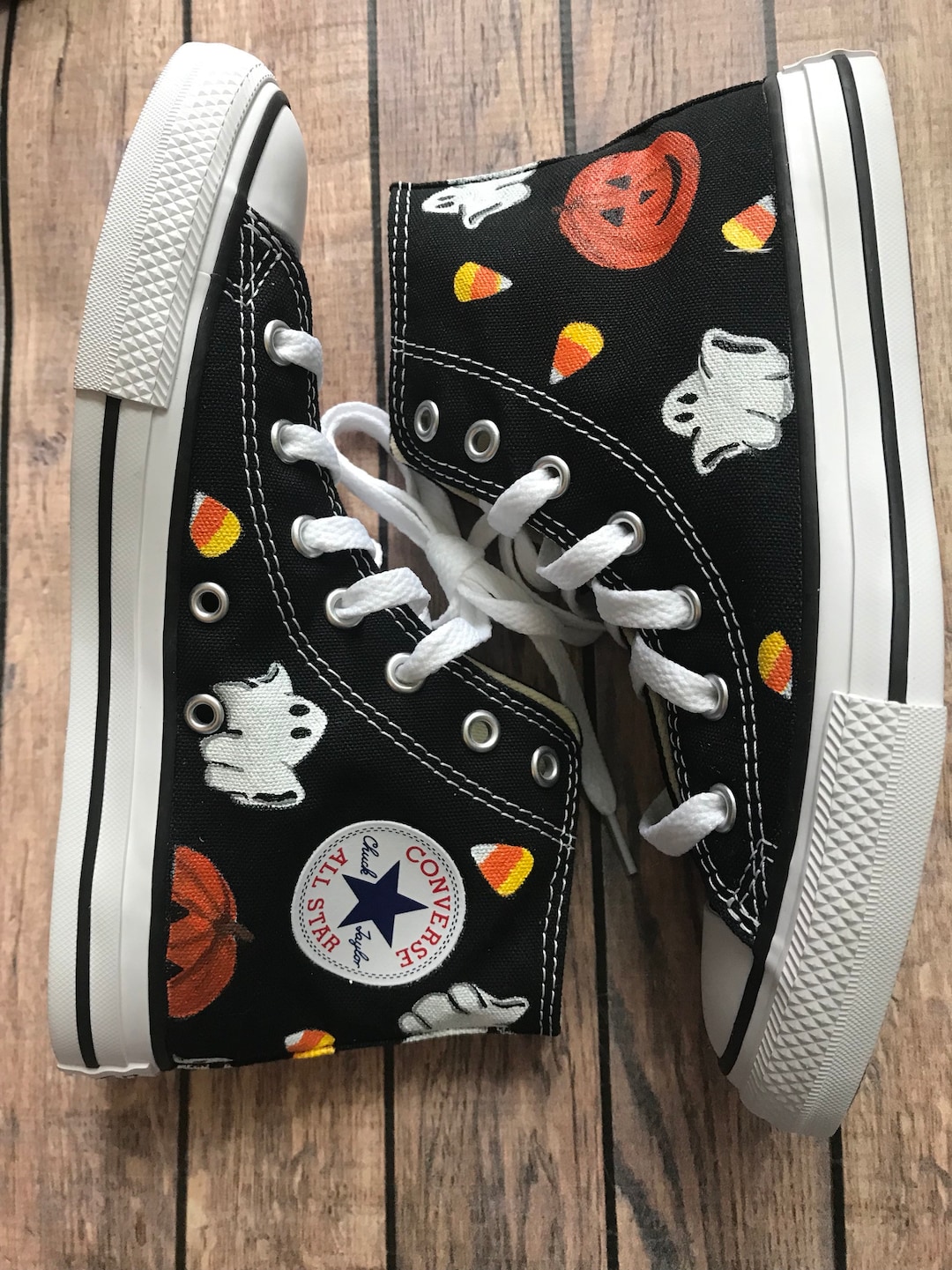 Hand Painted Halloween Converse: Custom Festive Shoes - Etsy