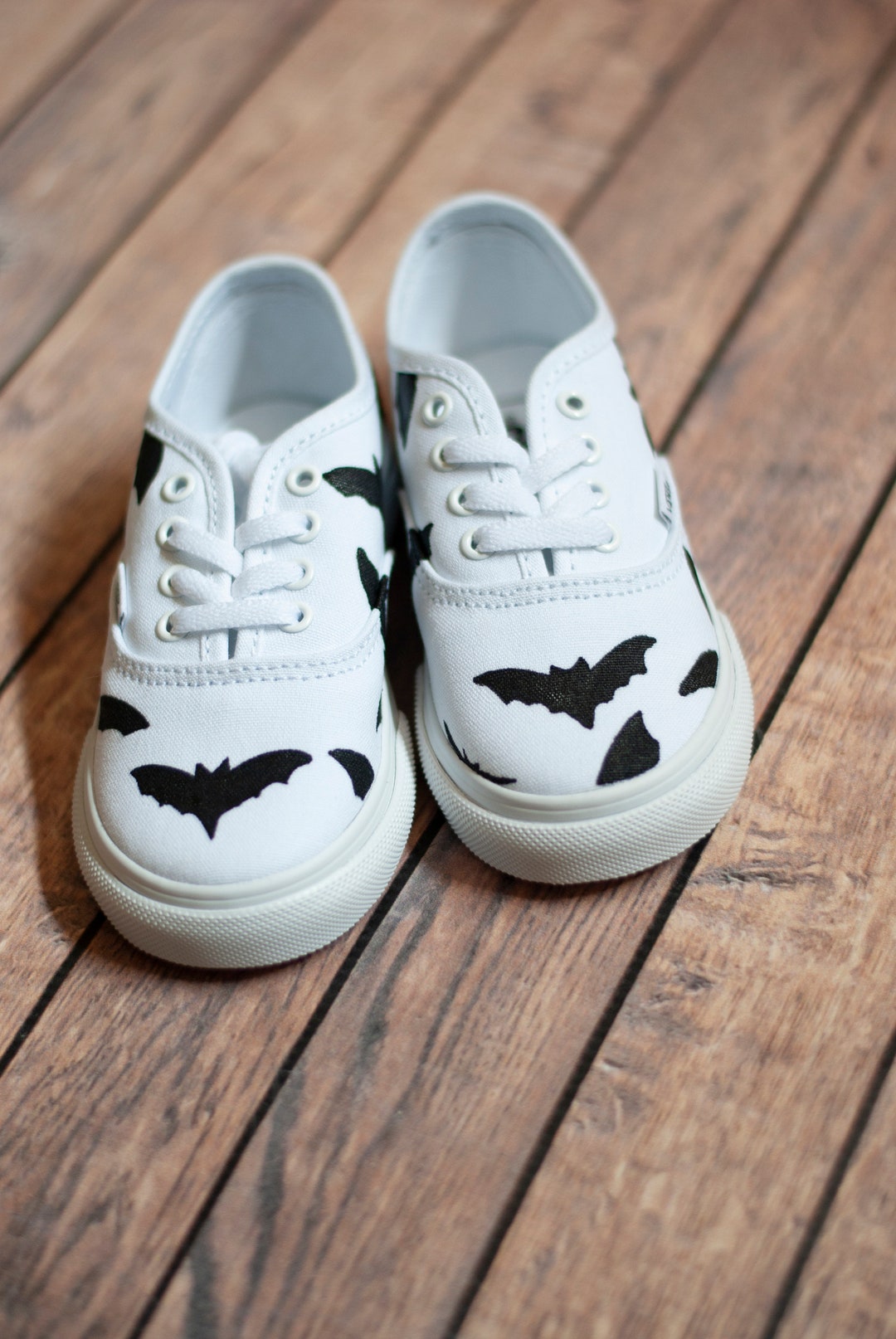 Halloween Bat Hand Painted Custom Vans - Etsy