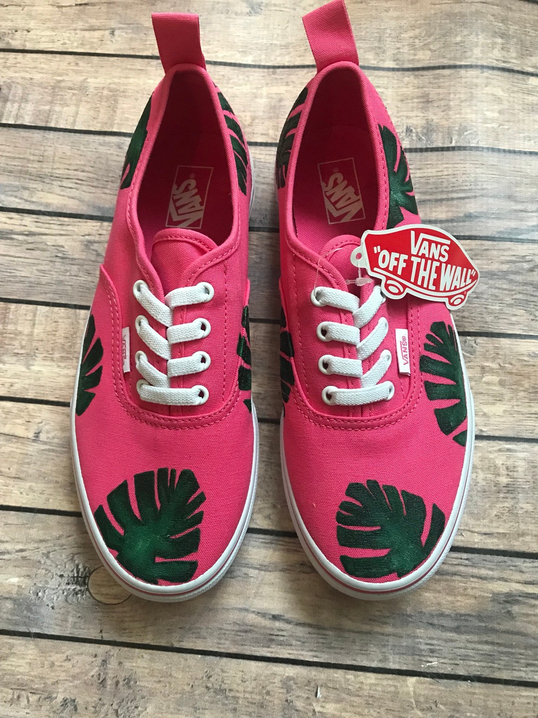 Bay Leaf Hand Painted Vans | Custom Hand Painted Vans - Etsy