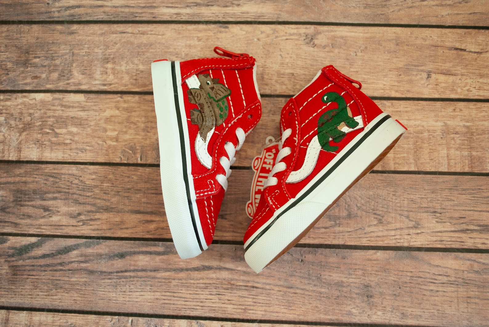 Dinosaur Hand Painted High Top Vans Toddler High Top Vans - Etsy