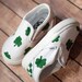 Checkered Shamrock Slip on Vans - Etsy