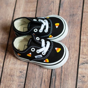 Halloween Candy Hand Painted Vans - Etsy