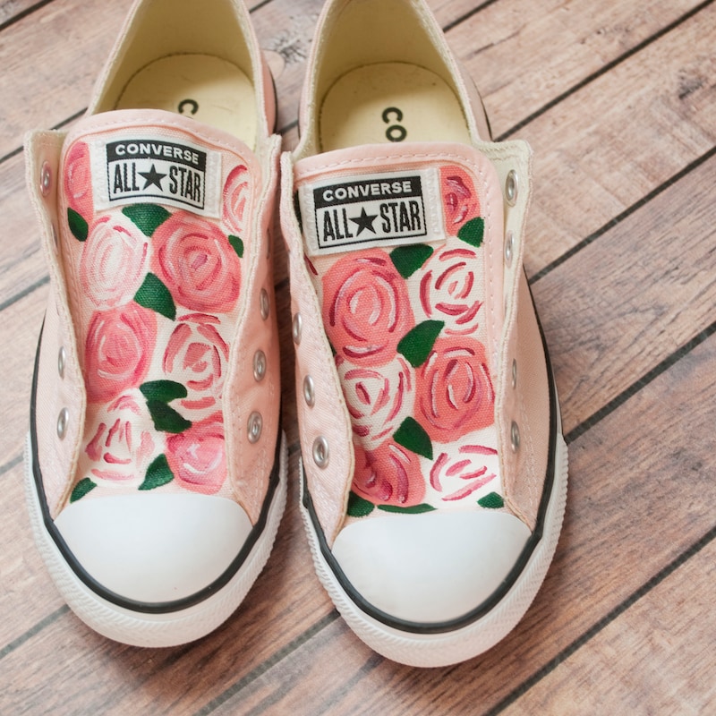 Floral Converse - Etsy