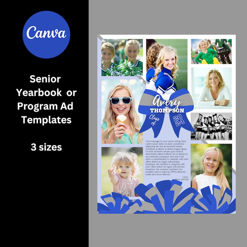 Senior Yearbook Ad - Etsy