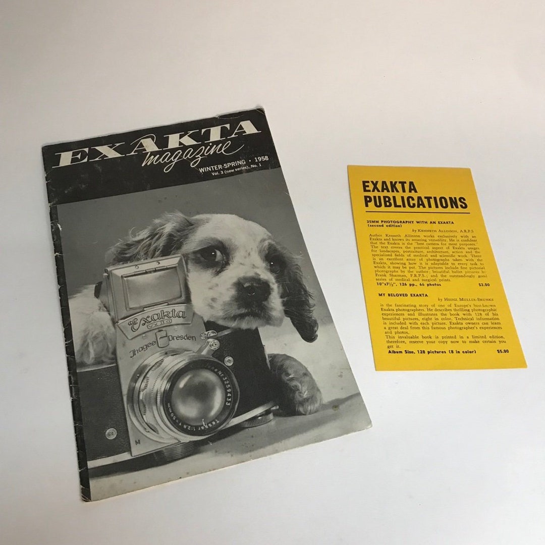 Exakta Magazine Winter-spring 1958 Vol. 3 New Series Vintage Papers ...