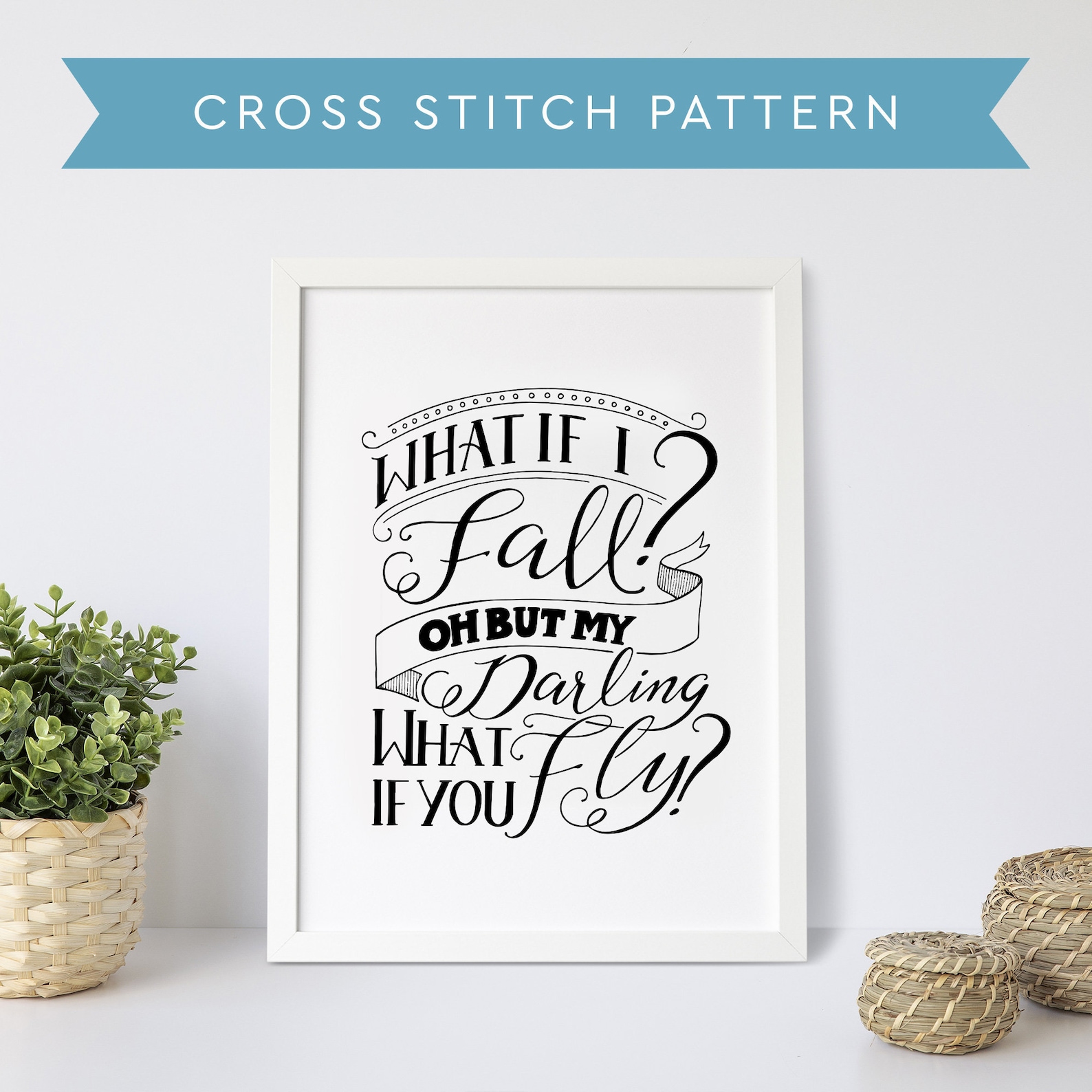 Cross Stitch Pattern PDF Download Quote Cross Stitch What - Etsy