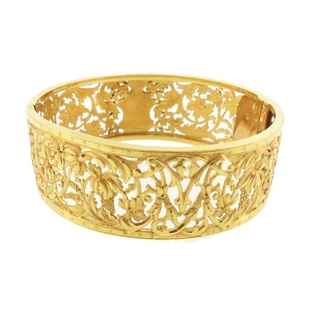 Henri Vever 18K Gold Bangle Bracelet for Dukes of Devonshire Family - Etsy