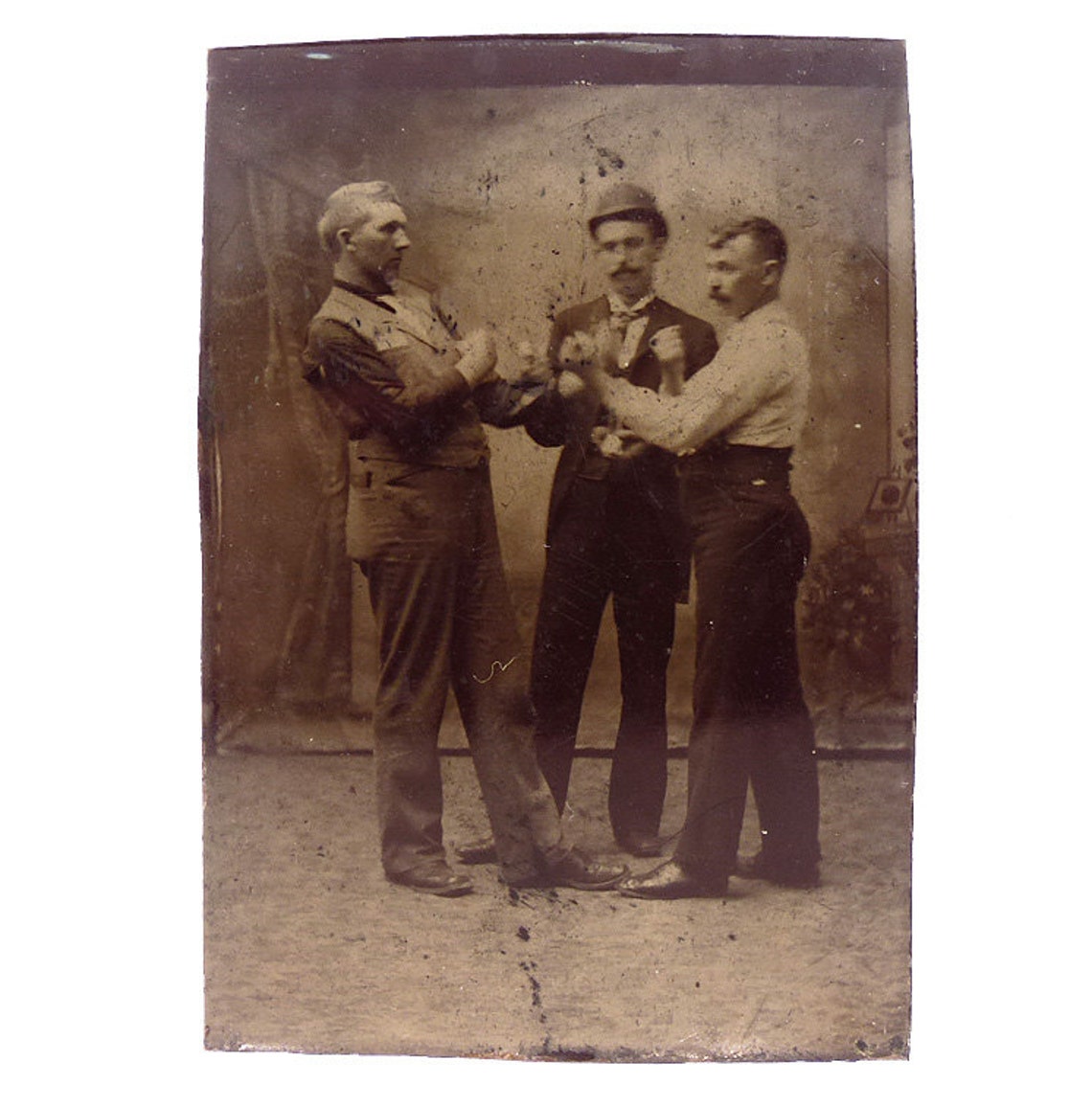 1880s Men Boxing Tintype Photograph - Etsy