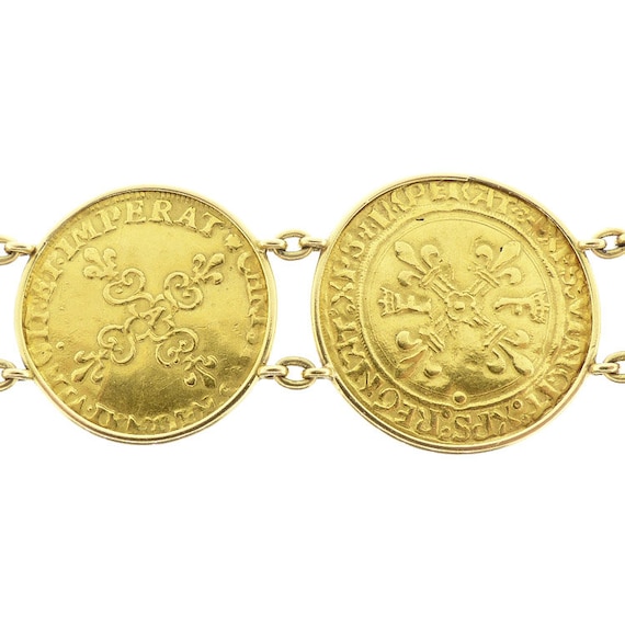 Medieval & Renaissance French Gold Royal Coins Bracel… - Gem