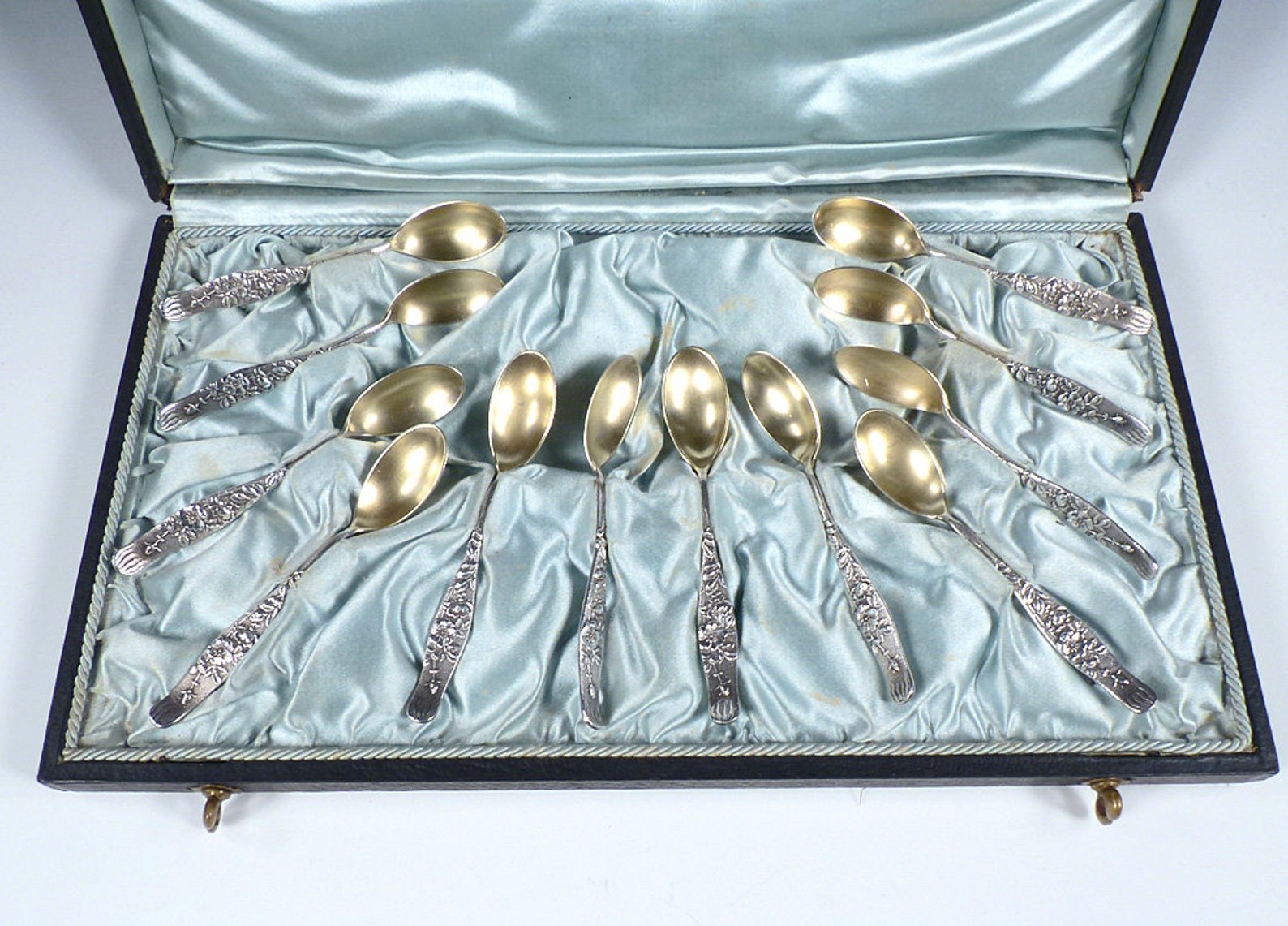 Tiffany Sterling Silver VINE Rose Demitasse Spoons Boxed Set - Etsy