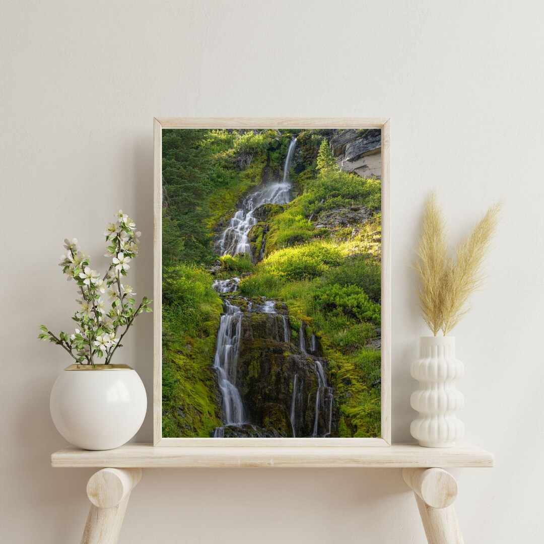 Vidae Falls Waterfall Print: Oregon Landscape, Crater Lake Nature - Etsy