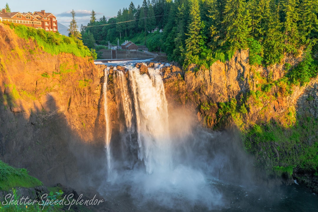 Seattle Washington Landscape Photography, Snoqualmie Falls Print ...