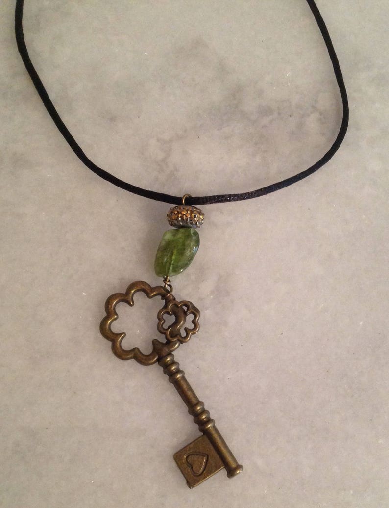 Lucky Key Pendant Necklace - Etsy