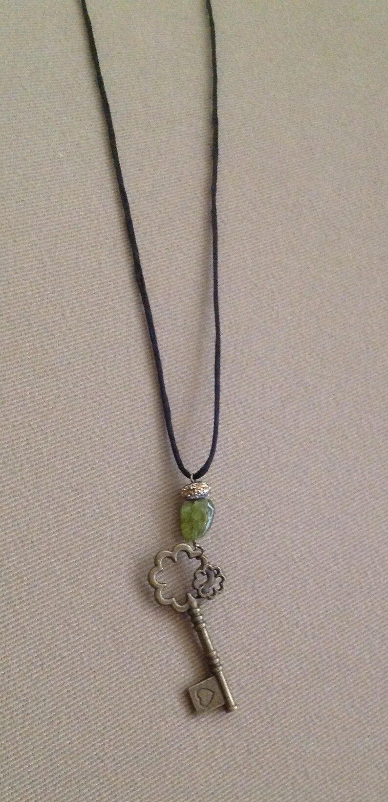 Lucky Key Pendant Necklace - Etsy