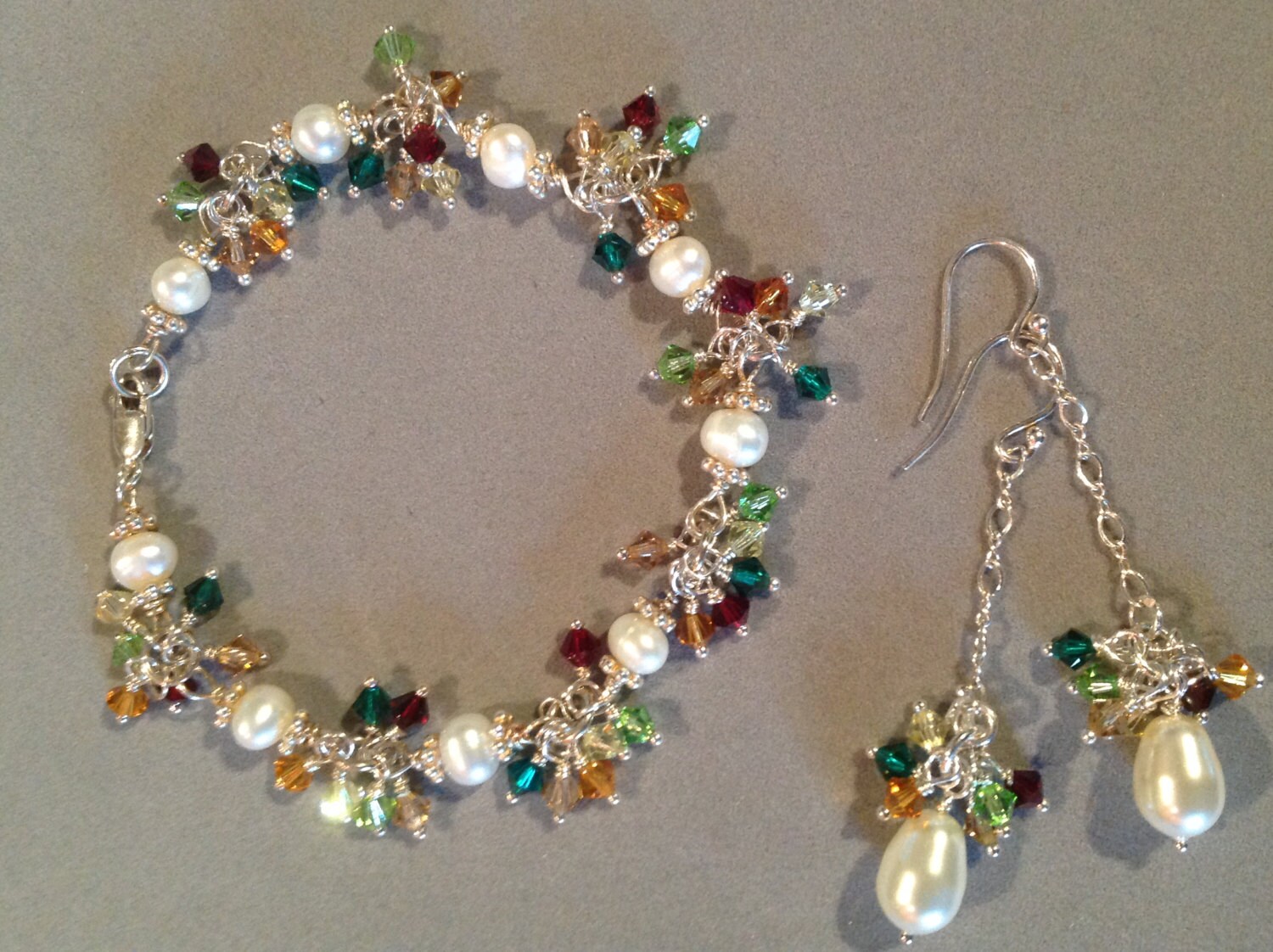 Pretty Jewels Shake This Bracelet and Earrings. - Etsy UK