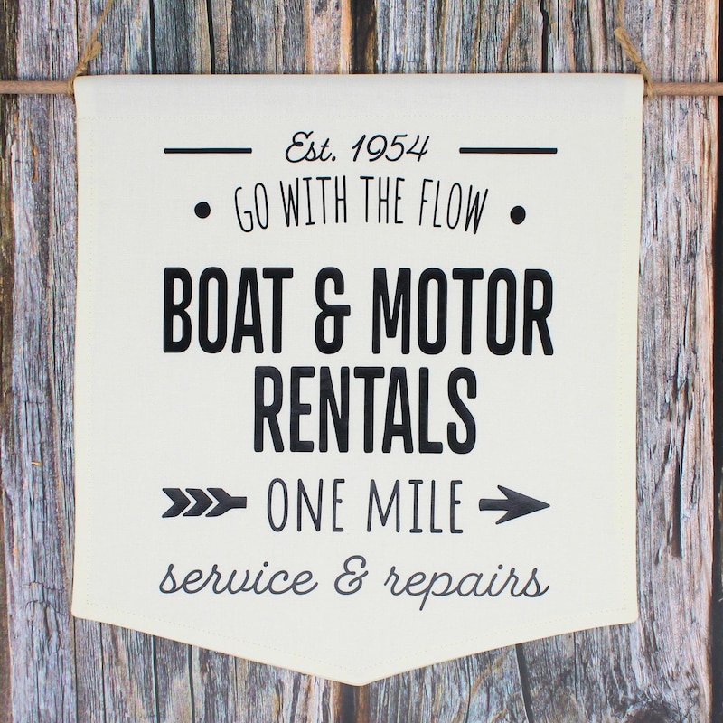 Boat Rental Sign - Etsy