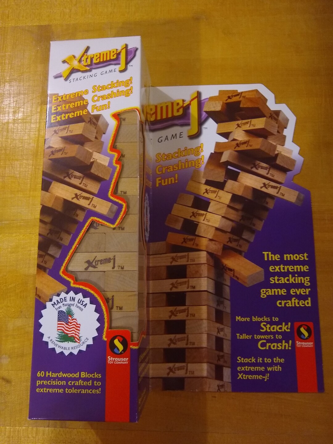 Xtreme J - Wooden Stacking Game Made in USA - NEW - Alder Wood ...
