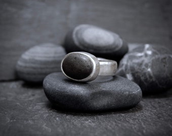 Beach Pebble Ring - Etsy