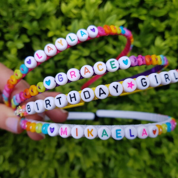 Rainbow Headbands - Etsy