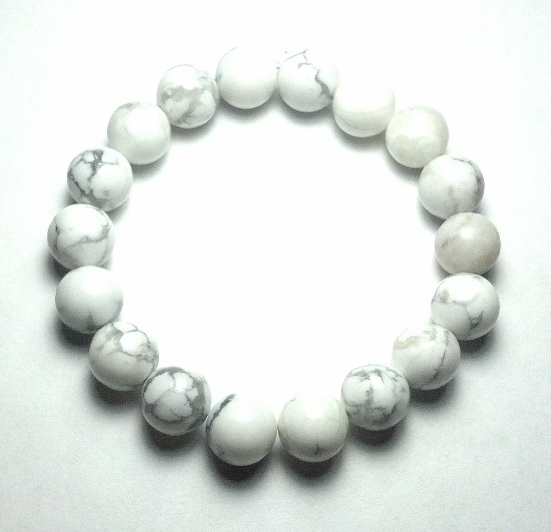10mm Beautifully Polished Natural Undyed Howlite Gemstone Beaded ...