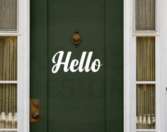 Hello Wall Decal Removable Wall Sticker Quote Wall Decal - Etsy