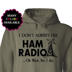Ham Radio Amateur Radio Custom Hoodie Sweatshirt With Front | Etsy