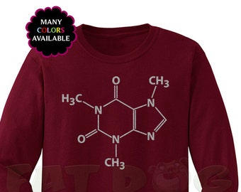 Caffeine Molecule T Shirt - Etsy