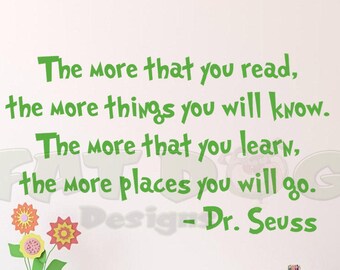 Dr seuss quote decal | Etsy