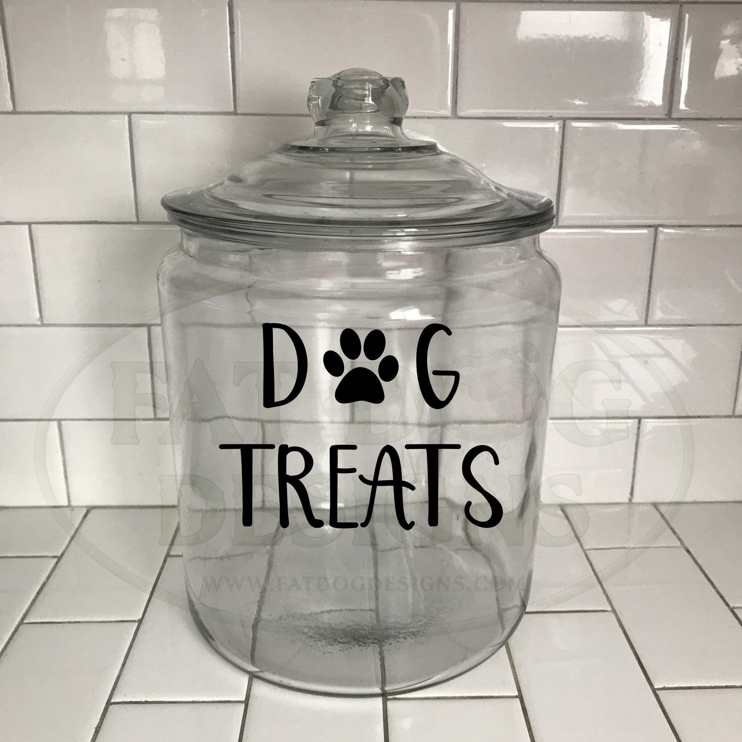 Dog Treat Jar Label Custom Vinyl Decal Dog Snack Dog Cookie - Etsy