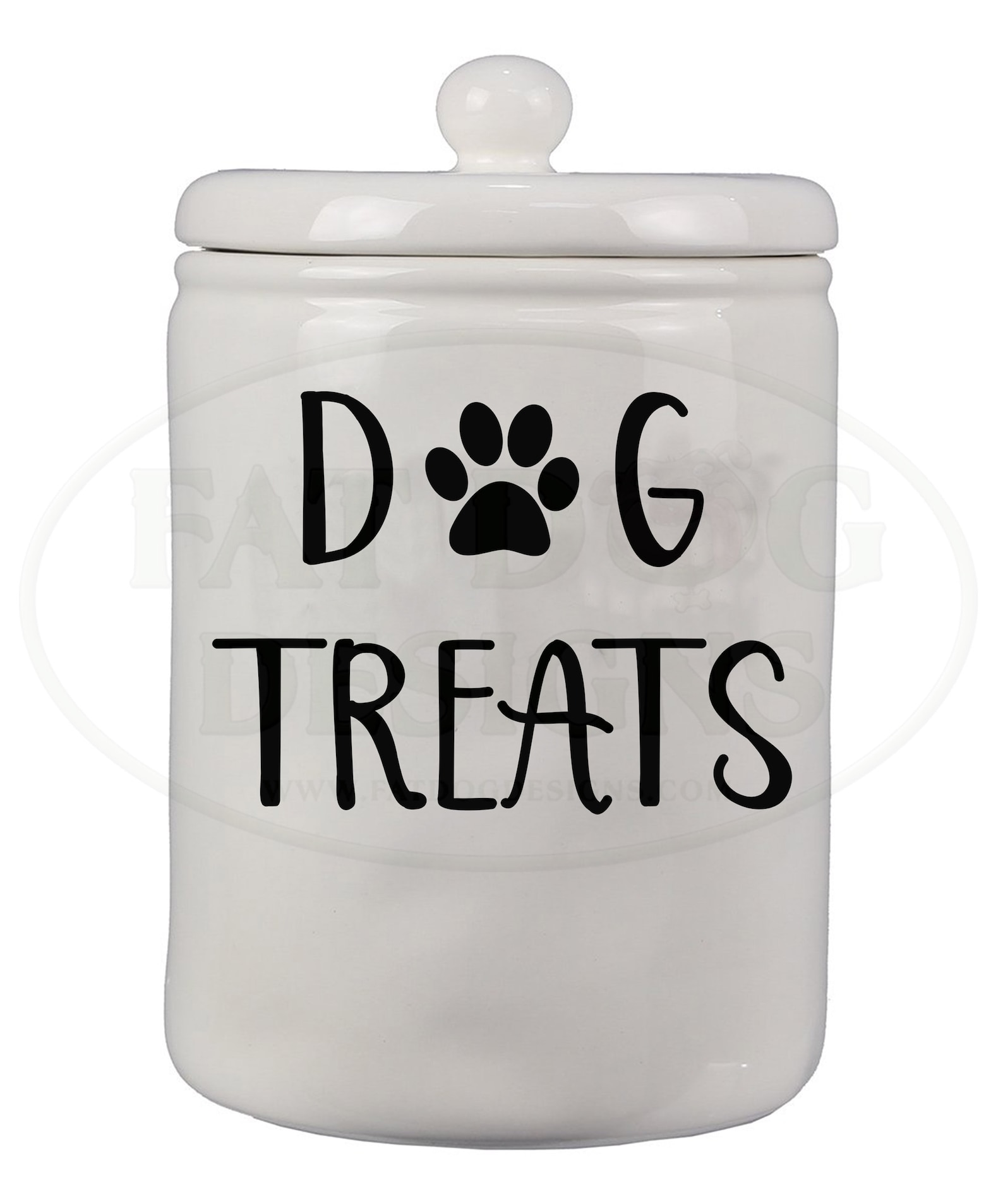 Dog Treat Jar Label Custom Vinyl Decal - Dog Snack, Dog Cookie Jar ...