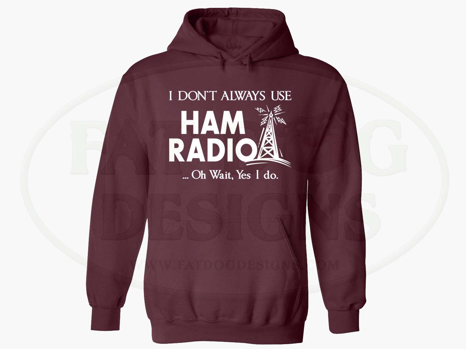 Ham Radio Amateur Radio Custom Hoodie Sweatshirt With Front Pocket (S ...