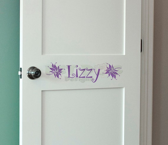 Lily Flower Personalized Name Custom Vinyl Decal Flower | Etsy