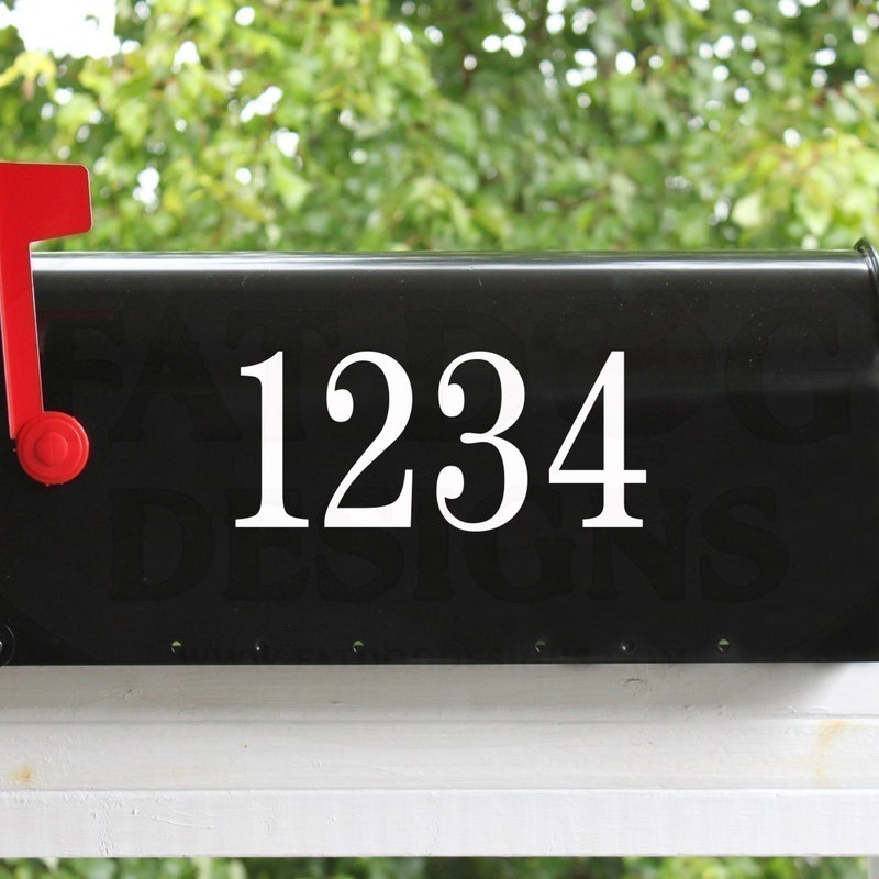 Mailbox Number Decal - Etsy