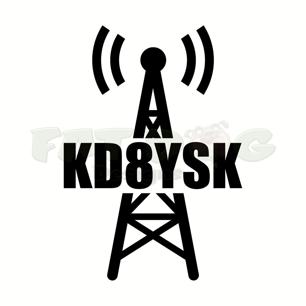 Radio Tower Custom Call Sign Amateur Radio / Ham Radio Removable Vinyl ...