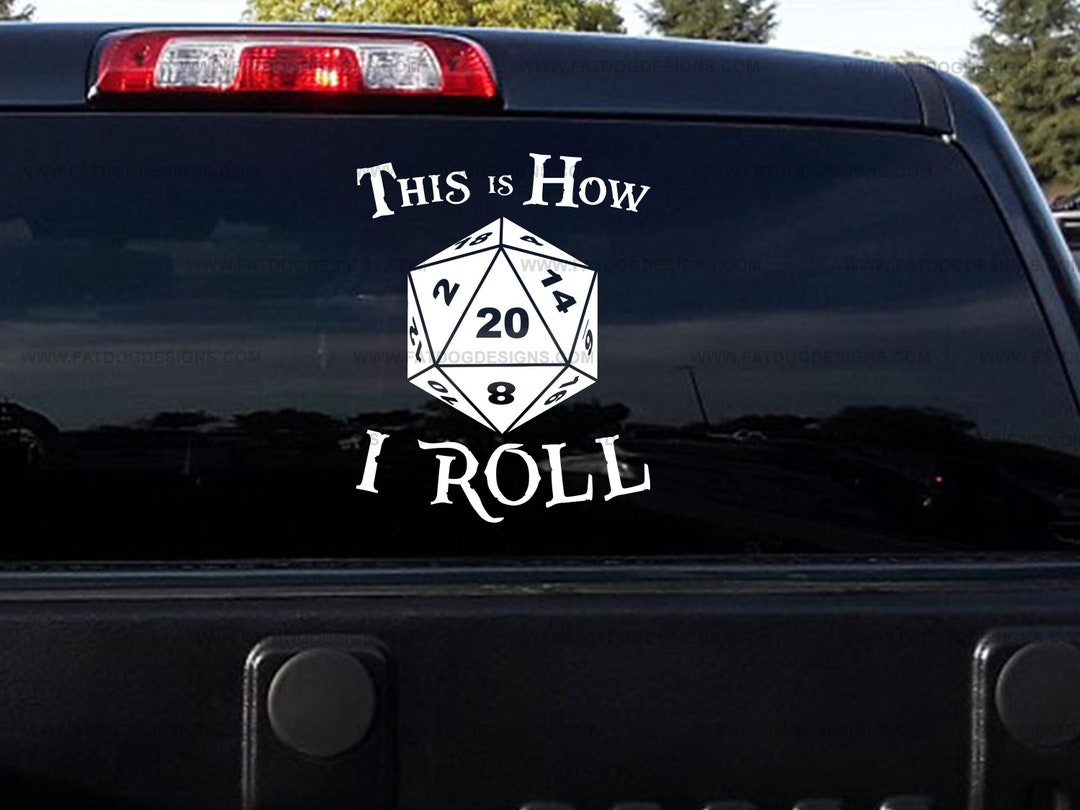 This is How I Roll Custom Removable Vinyl Decal - Laptop Decal, Car ...