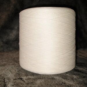 Natural 2-ply Linen Yarn Cone 2lb 13oz Weaving, Tatting, Lace Weight ...